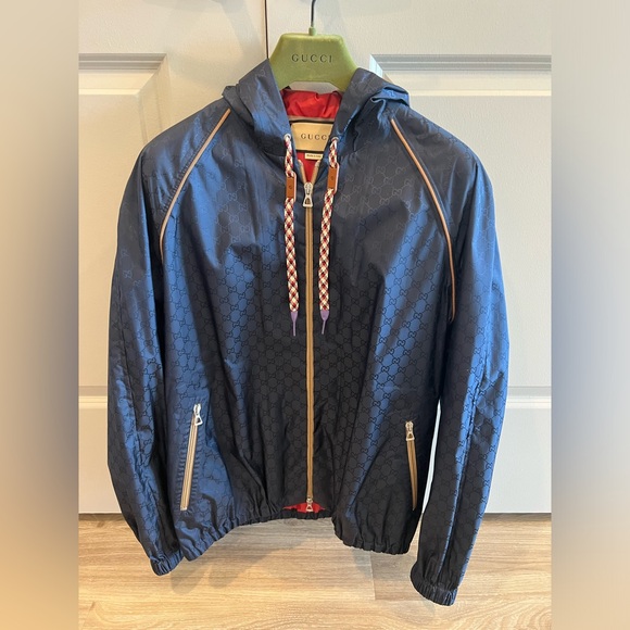 Gucci | Jackets & Coats | Gucci Technical Gg Hooded Jacket | Poshmark